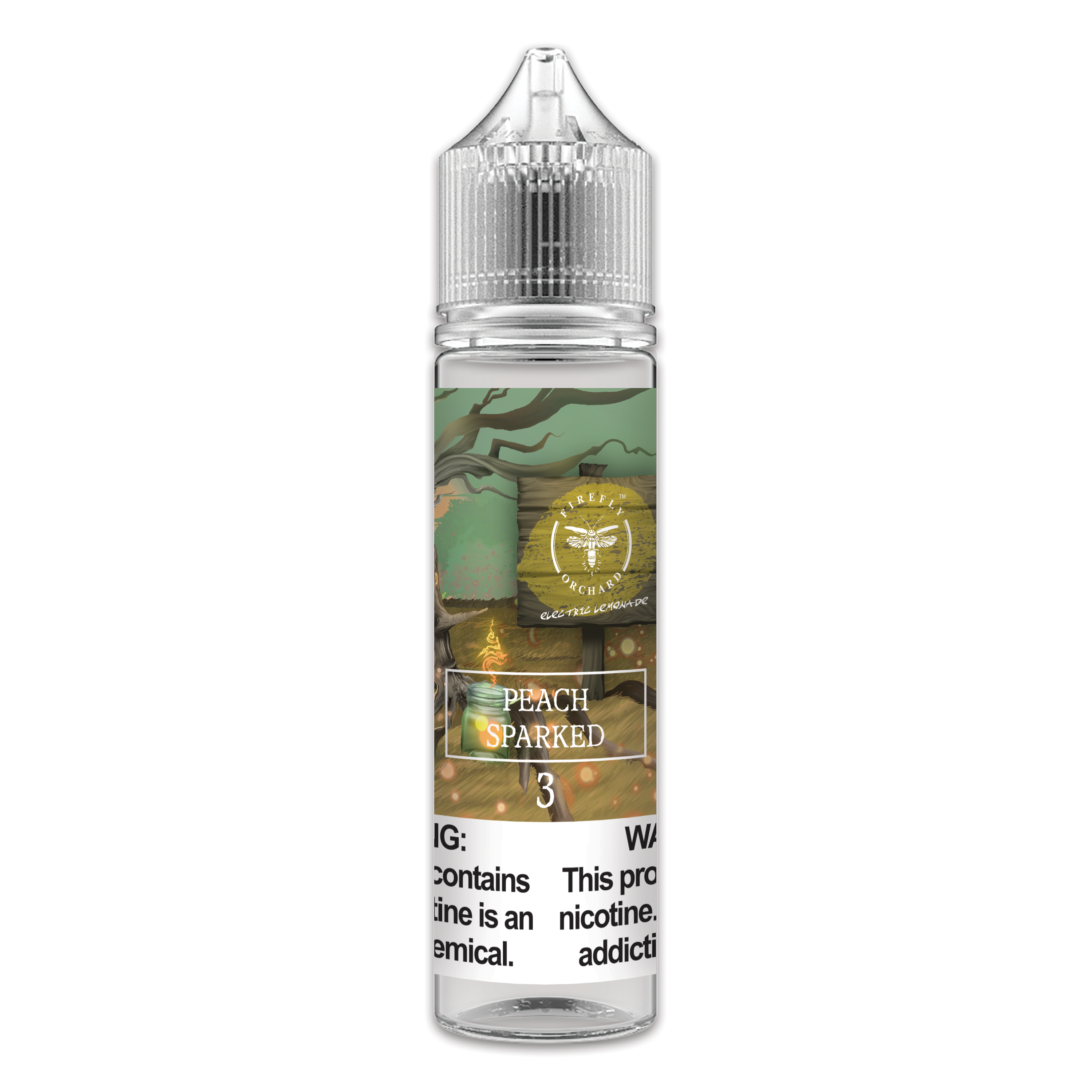 Firefly Orchard Electric Lemonade Peach Sparked Max VG E-Liquid ...
