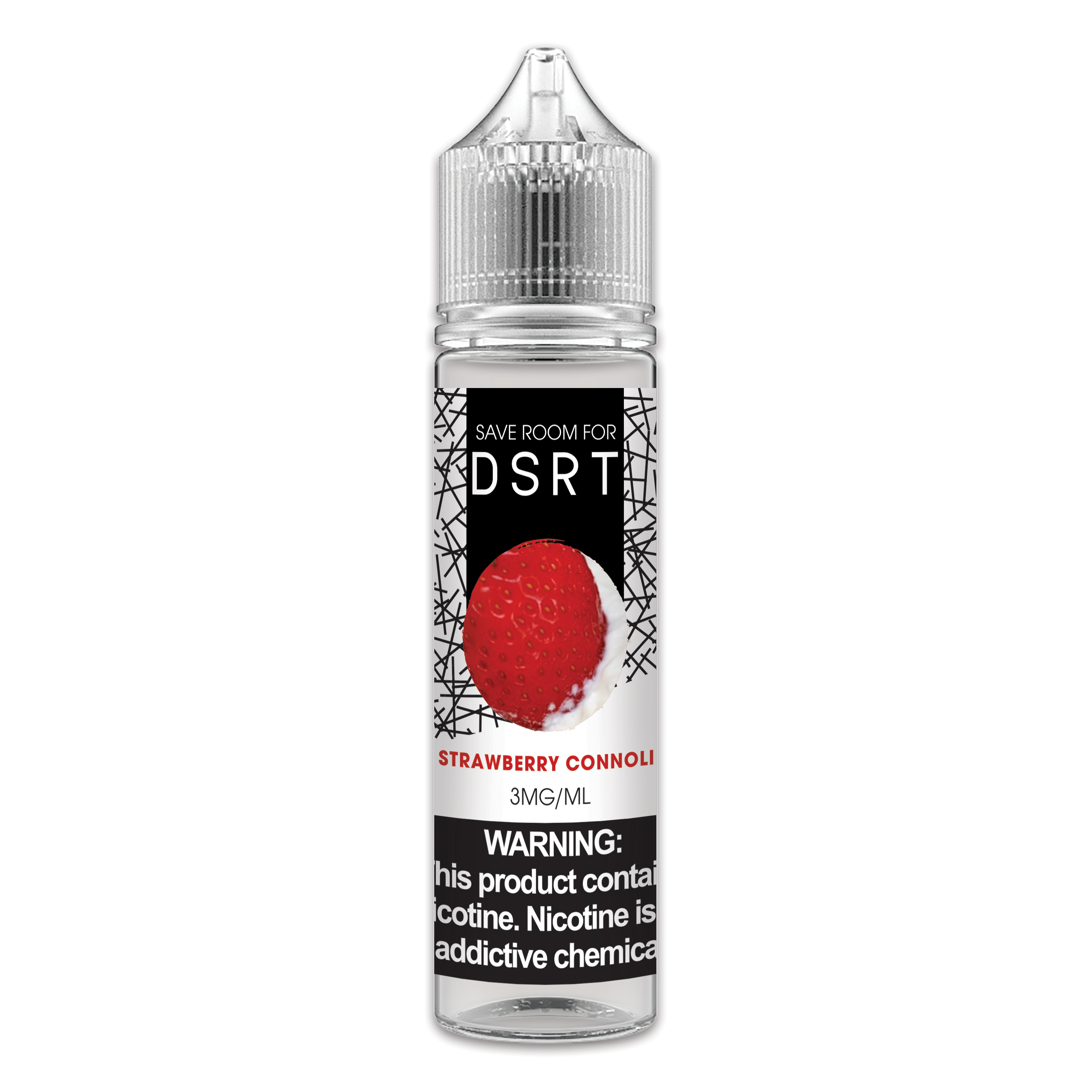 DSRT Strawberry Cream Cannoli Max VG 60mL E-Liquid – Apolloecigs.com