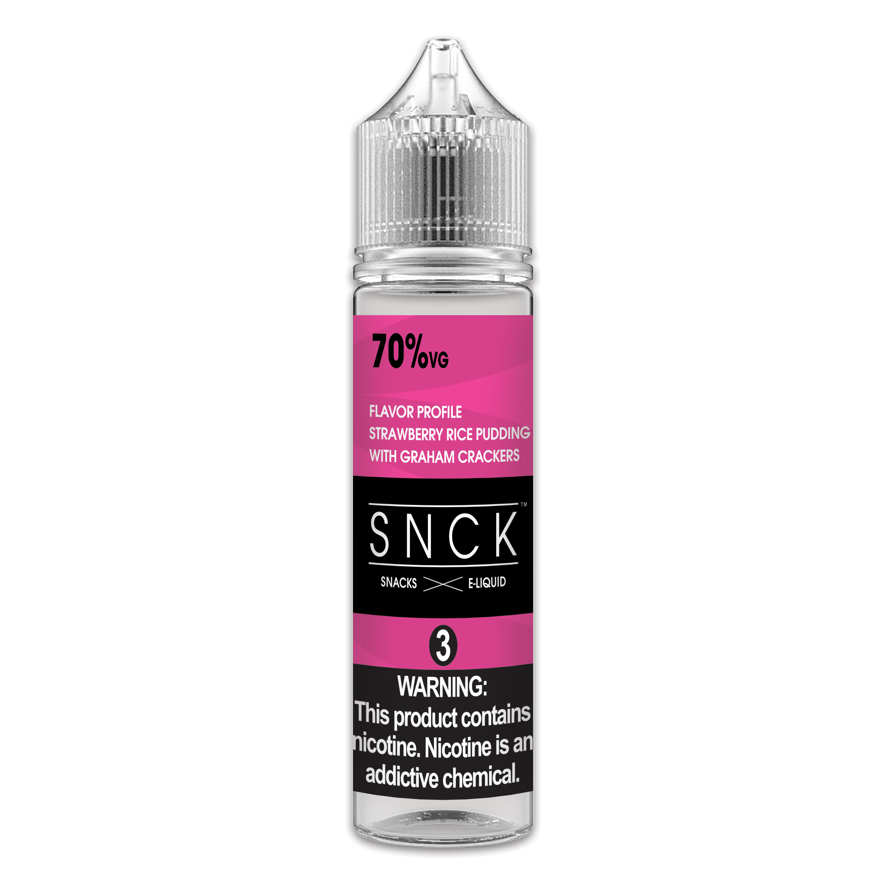 SNCK Strawberry Rice Pudding & Graham Crackers Max VG E-Liquid ...