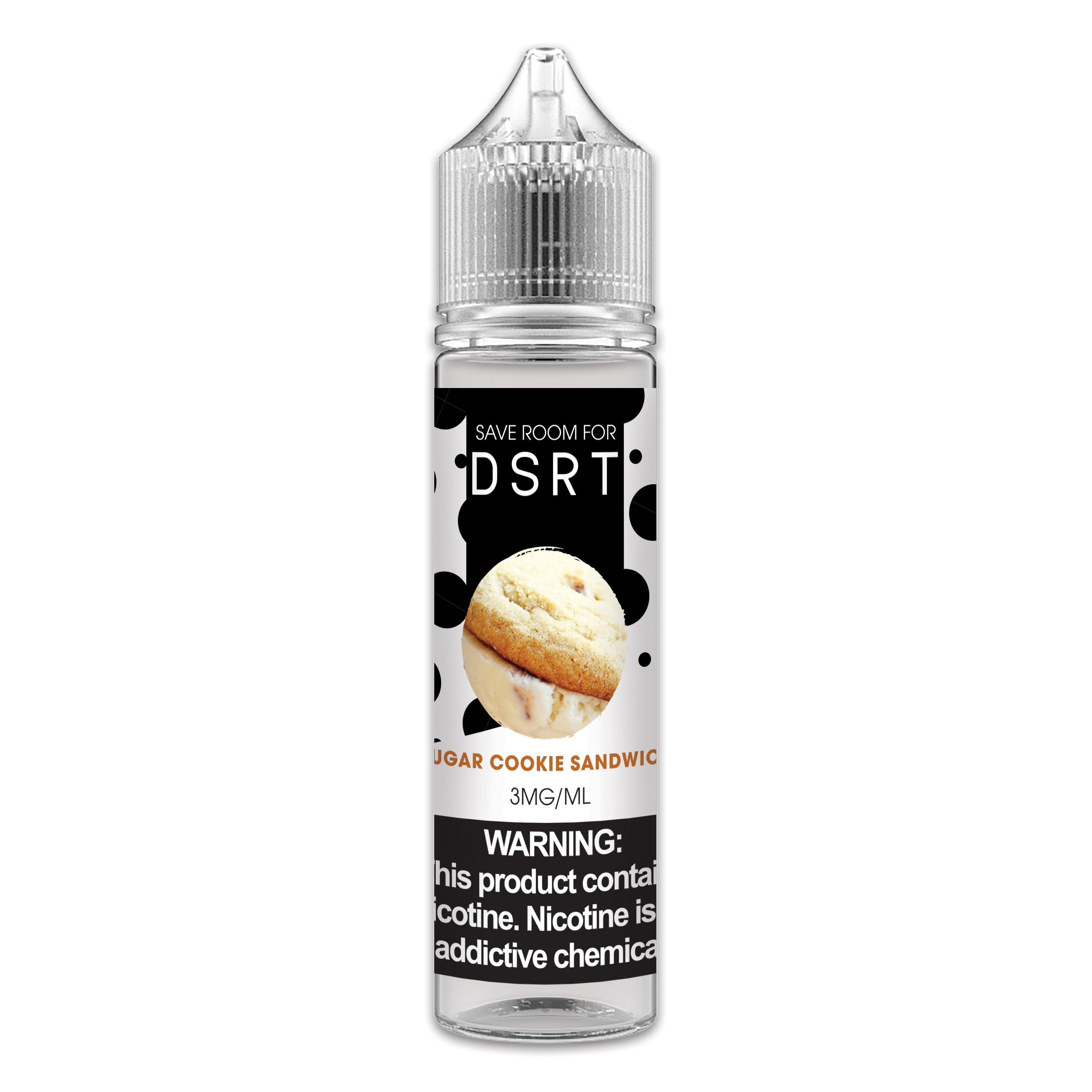 DSRT Vanilla Bean Ice Cream Sugar Cookie Sandwich Max VG 60mL E-Liquid ...